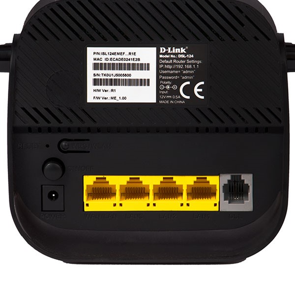 مودم ADSL D-Link 124 دو آنتن 4 پورت گارانتی 3 ساله آونگ – فروشگاه ...
