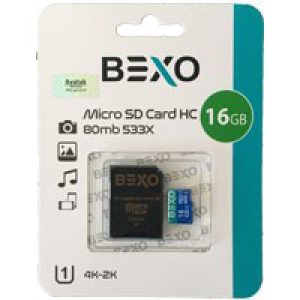 مموری 16 گیگ Bexo C10 U1 80 MB/S 533X+Adapter - شهر کامپیوتر